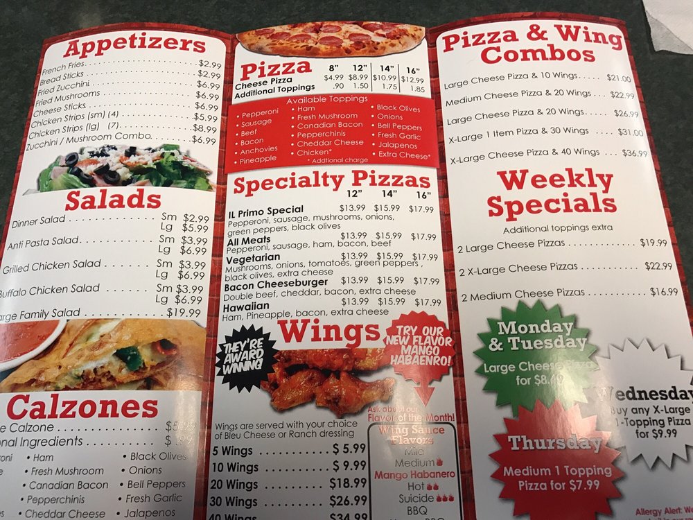 Il Primo Pizza & Wings - 11 Photos & 33 Reviews - Pizza - 16880 N Cave ...