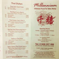 Millennium Chinese Take-away - Fast Food - 1a Stratford Road, Milton ...