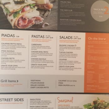 Piada Italian Street Food - Sugar Land, TX, United States. Menu