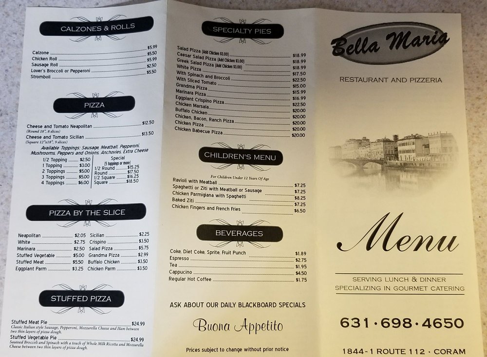 Bella Maria Restaurant & Pizzeria - Order Food Online - 32 Reviews ...