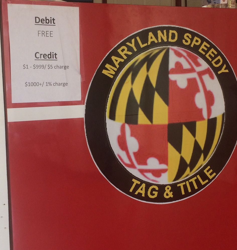 Maryland Speedy Tag & Title - Registration Services - 601 7th St ...