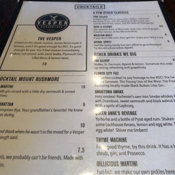 The Vesper - Order Food Online - 192 Photos & 94 Reviews - Cocktail ...
