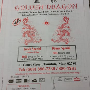 Golden Dragon - 13 Photos & 17 Reviews - Chinese - 51 Court St, Taunton ...