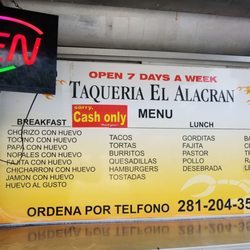 Taqueria El Alacran - Tacos - 19715 Hwy 6, Alvin, TX - Restaurant ...