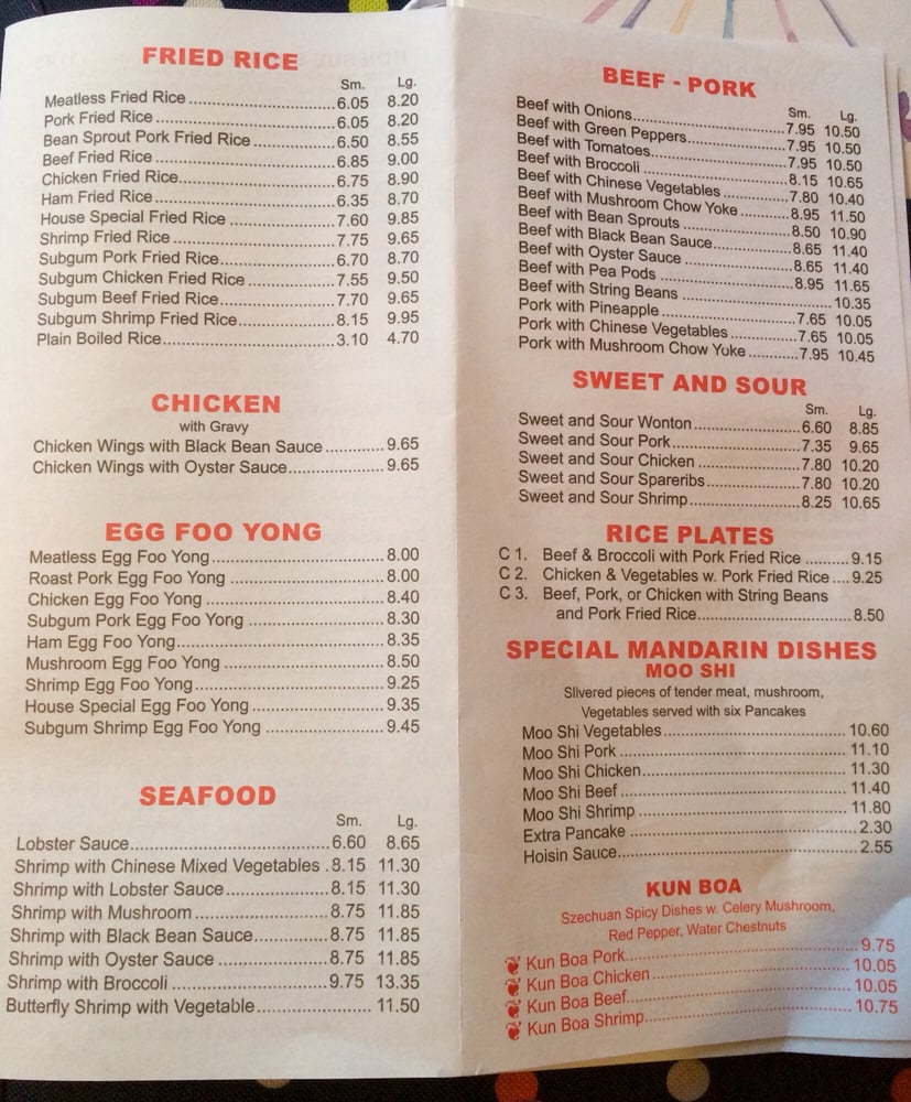 Online Menu of Chinatown Express Restaurant, Mattapan, Massachusetts ...