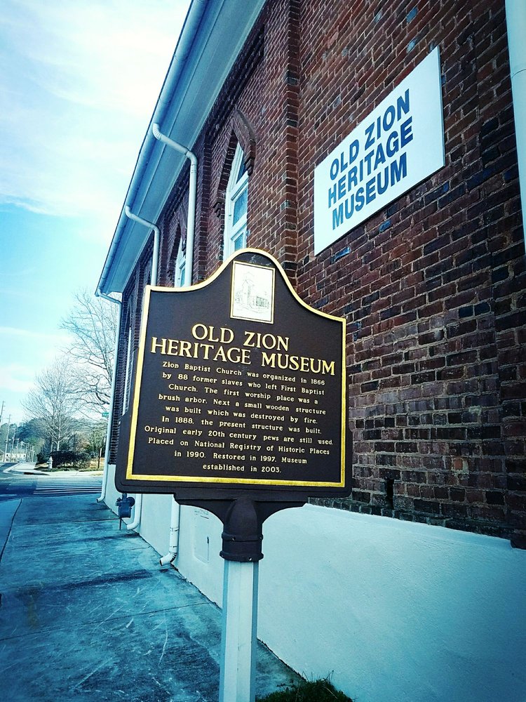 Old Zion Baptist Church Historical Marker - Landmarks & Historical ...