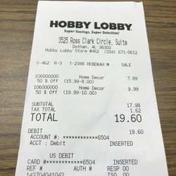 Hobby Lobby - Arts & Crafts - 3495 Ross Clark Cir, Dothan, AL - Phone ...