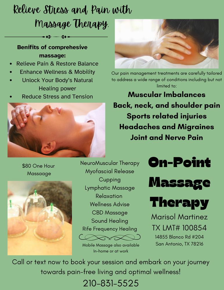 On-Point Massage Therapy by Marisol Martinez, San Antonio | Roadtrippers