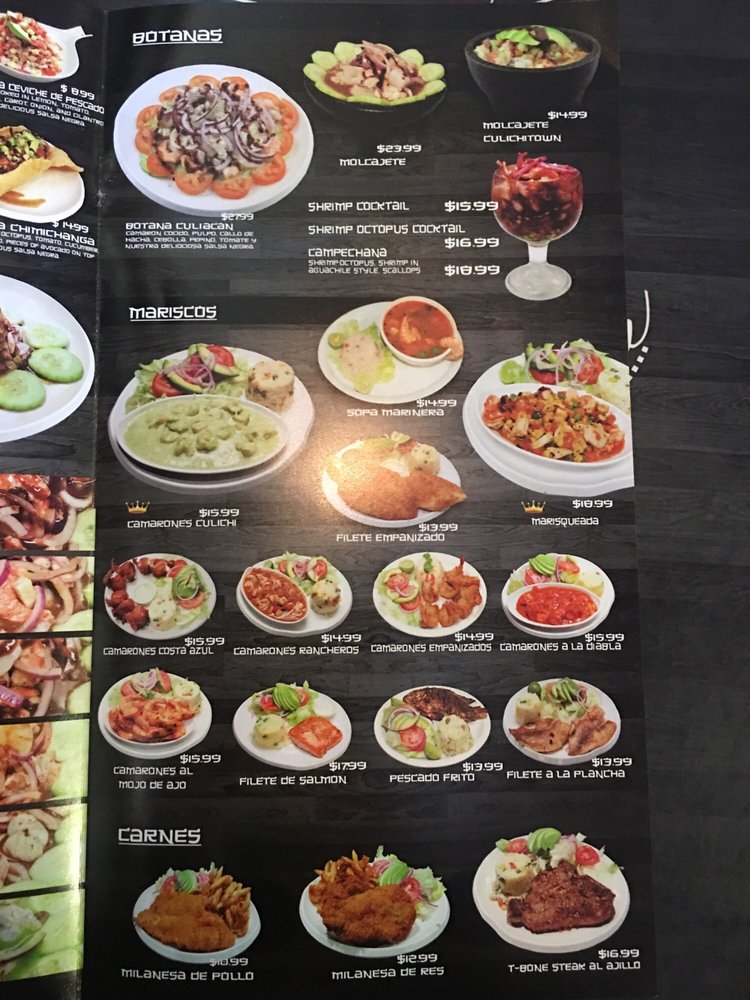 culichi town modesto menu