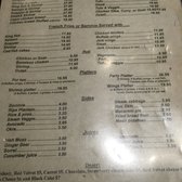 Footprints Cafe - Brooklyn, NY, United States. The menu