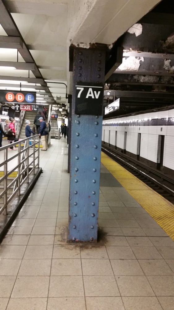 MTA - 7th Ave Subway Station - B-D-E - Metro Stations - 7 Ave A 53rd St ...