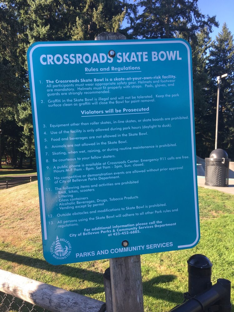 Crossroads Park Skate Bowl - Skate Parks - 16000 NE 10th St, Bellevue ...