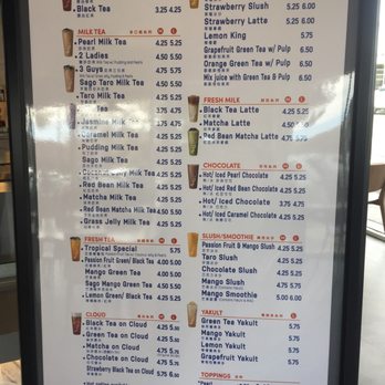 coco boba menu