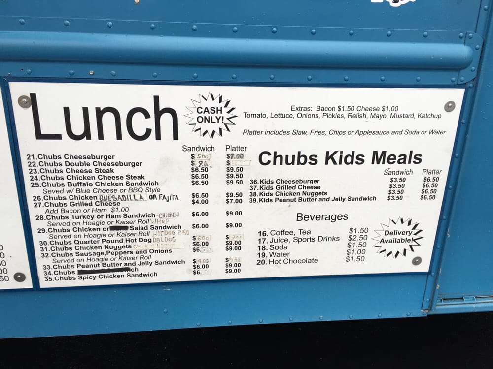 Chubs - Food Trucks - 675 Dawson Dr, Newark, DE - Restaurant Reviews ...