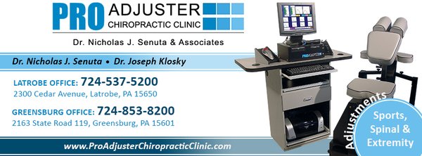 Pro Adjuster Chiropractic Clinic - Latrobe - Chiropractors - 2300 Cedar ...