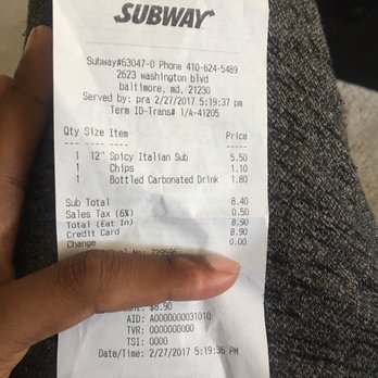 Subway - Sandwiches - 2623 Washington Blvd, Morrell Park, Baltimore, MD ...