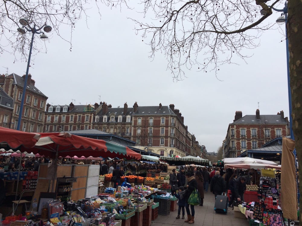 Marché Saint Marc - Farmers Market - Place Saint Marc, Rouen, Seine ...