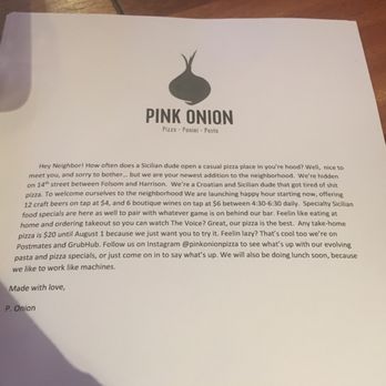 Pink Onion - 40 Photos & 36 Reviews - Pizza - 64 14th St, Mission, San ...