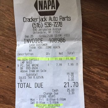 NAPA Auto Parts - Crackerjack Auto Parts - Auto Parts & Supplies - 690 ...