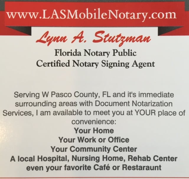 Lynn A Stutzman - Florida Mobile Notary Service - 10 Photos - Notaries ...