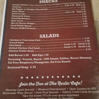 The Rustic Cafe - 12 Photos - Cafes - 107 E 2nd St, Delphos, OH ...