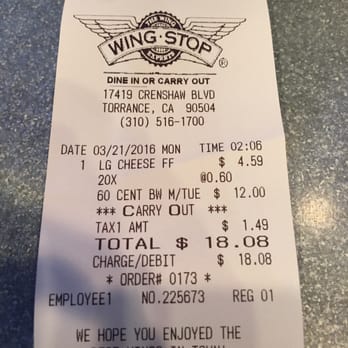 Wingstop - 109 Photos & 160 Reviews - Chicken Wings - 17419 Crenshaw ...