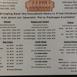 Sunrise Fried Chicken - Chicken Wings - 2818 Bayou Blue Rd, Houma, LA ...